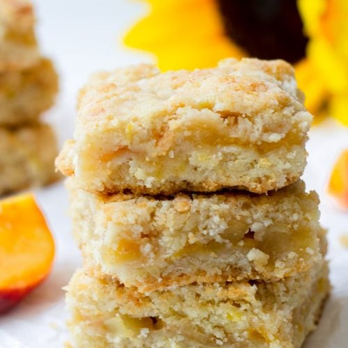Apple Peach Crumb Bars - Cooking For My Soul