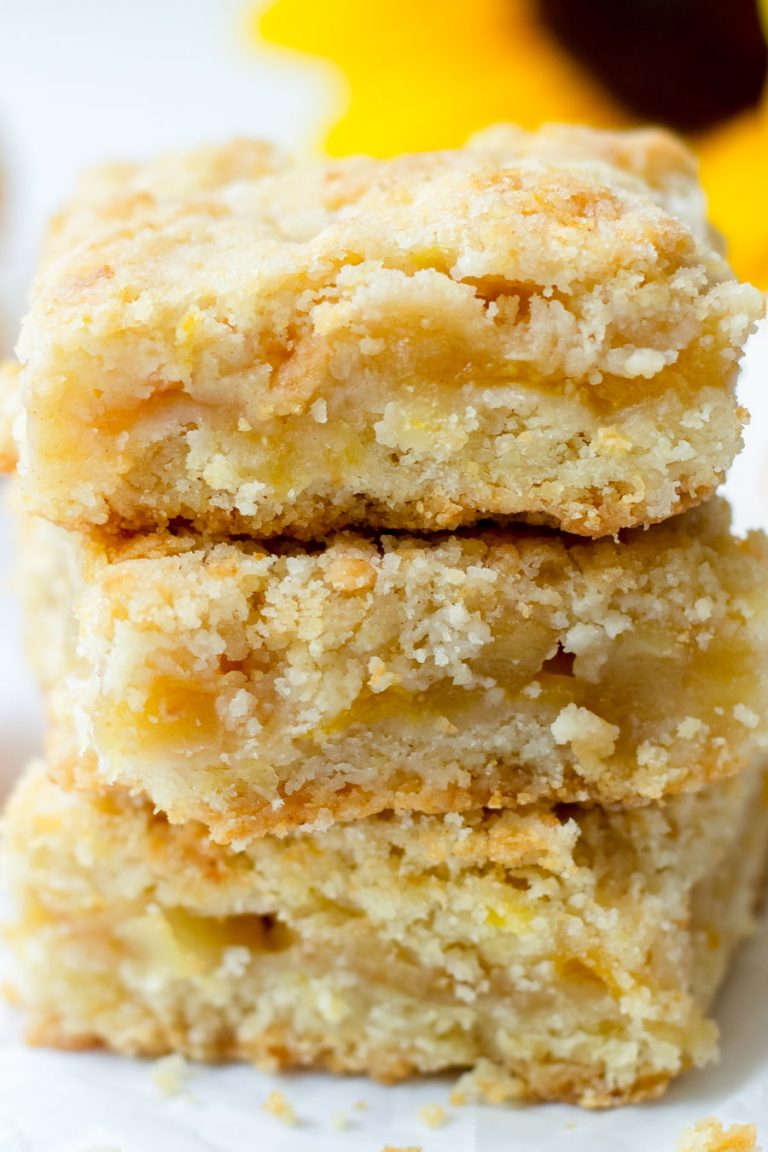 Apple Peach Crumb Bars - Cooking For My Soul