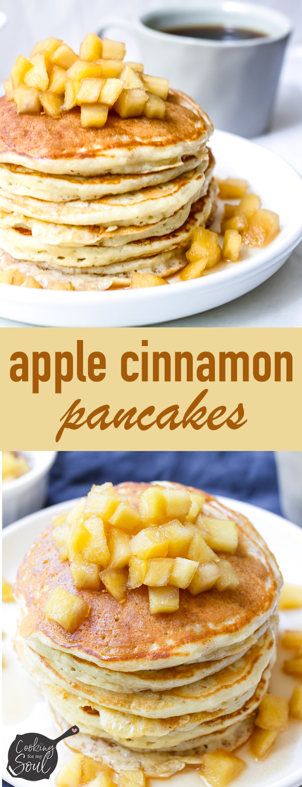 Apple Cinnamon Pancakes - Cooking For My Soul