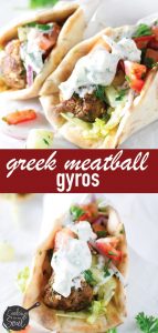Greek Meatball Gyros - Cooking For My Soul