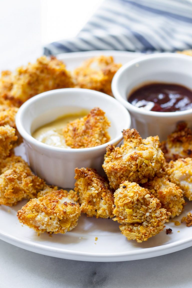 Easy Baked Popcorn Chicken - Cooking For My Soul