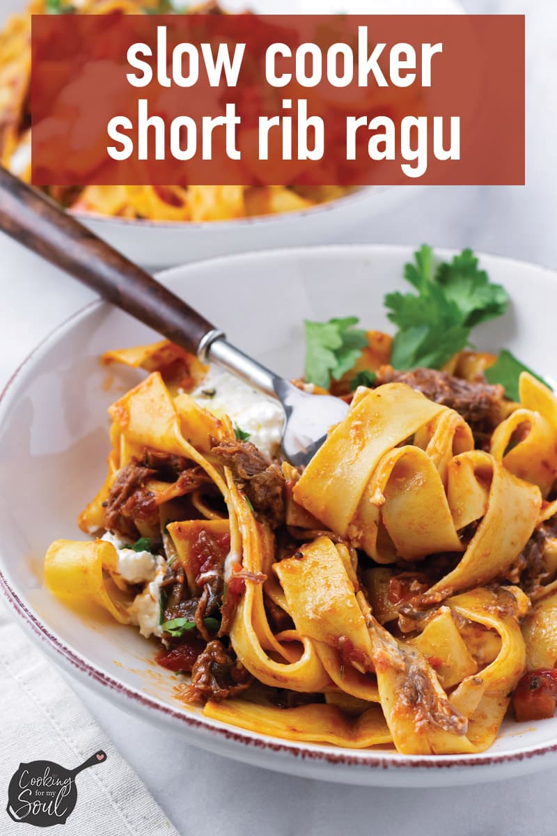 Slow Cooker Short Rib Ragu - Cooking For My Soul