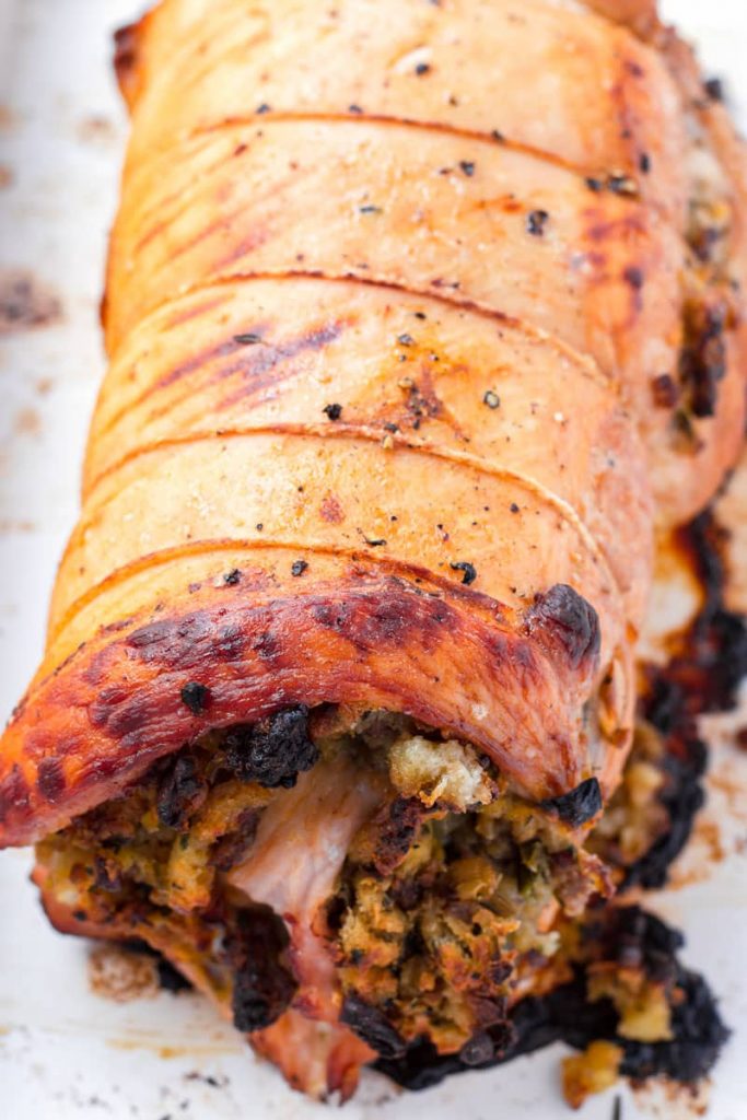 Turkey Roulade with Sausage Stuffing - Cooking For My Soul