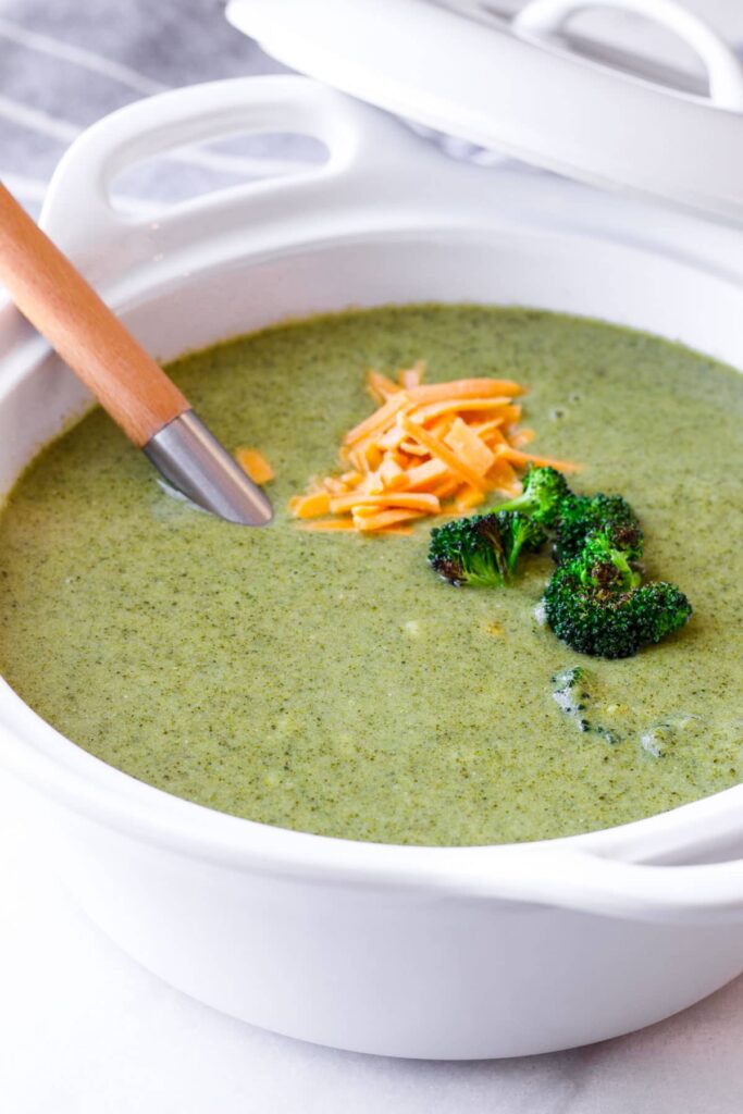 Healthy Cream of Broccoli Soup - Cooking For My Soul