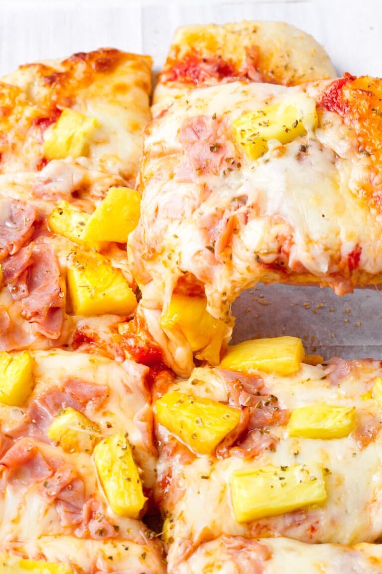 Easy Hawaiian Pizza - Cooking For My Soul