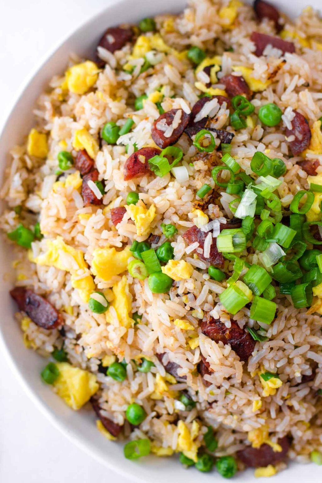 Chinese Sausage Fried Rice (Lap Cheong Fried Rice) - Cooking For My Soul