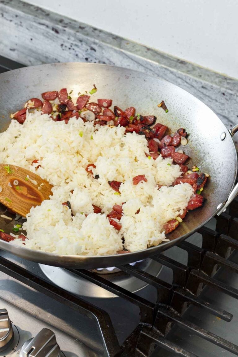 Chinese Sausage Fried Rice (Lap Cheong Fried Rice) - Cooking For My Soul