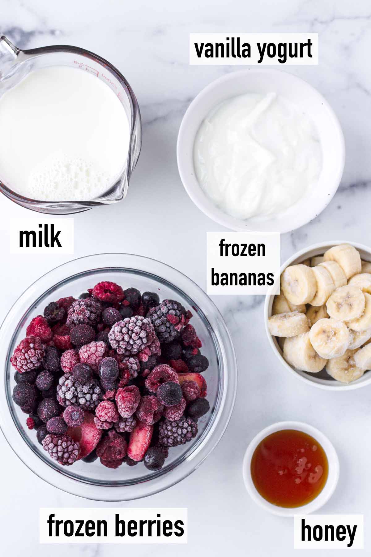 Mixed Berry Smoothie with Yogurt - Cooking For My Soul