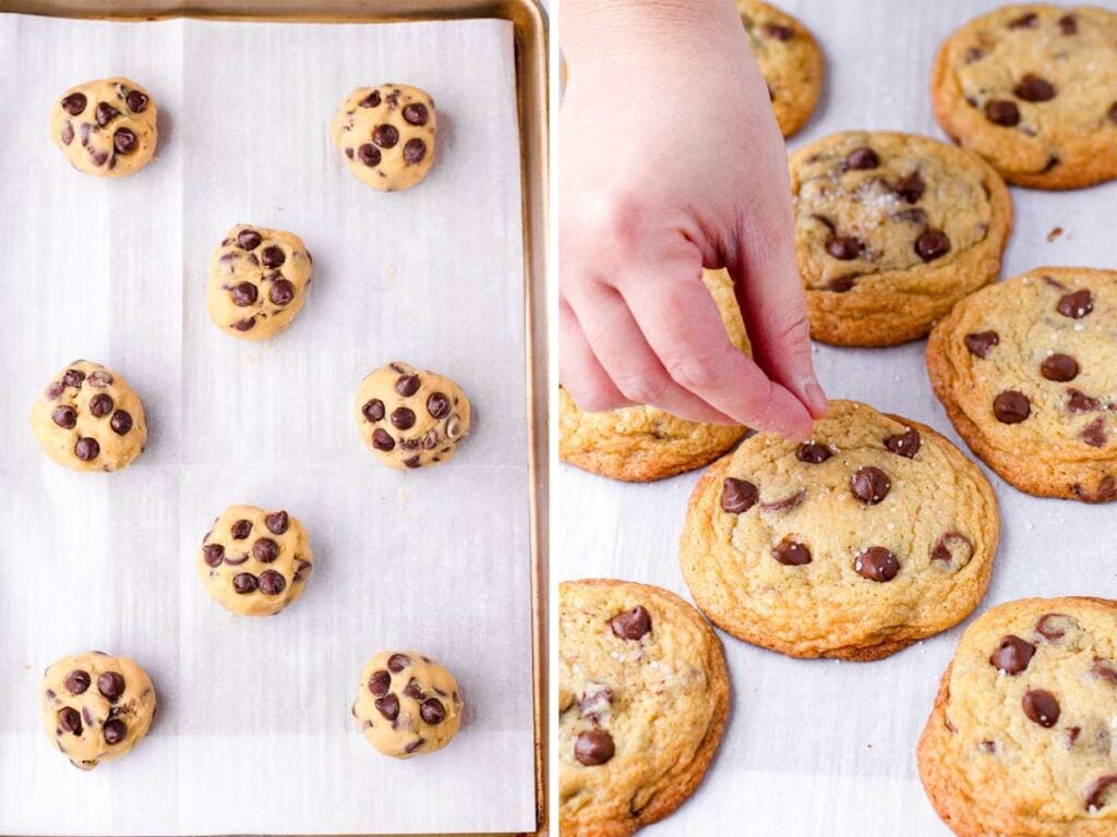 Sea Salt Chocolate Chip Cookies - Cooking For My Soul