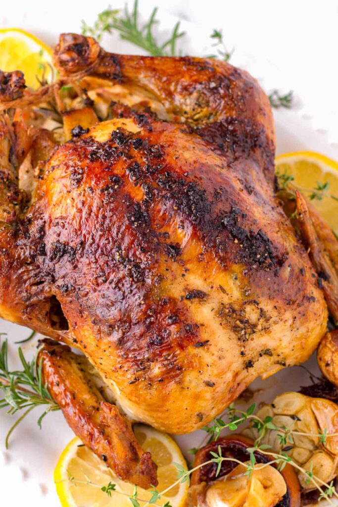 Lemon Herb Roasted Chicken - Cooking For My Soul