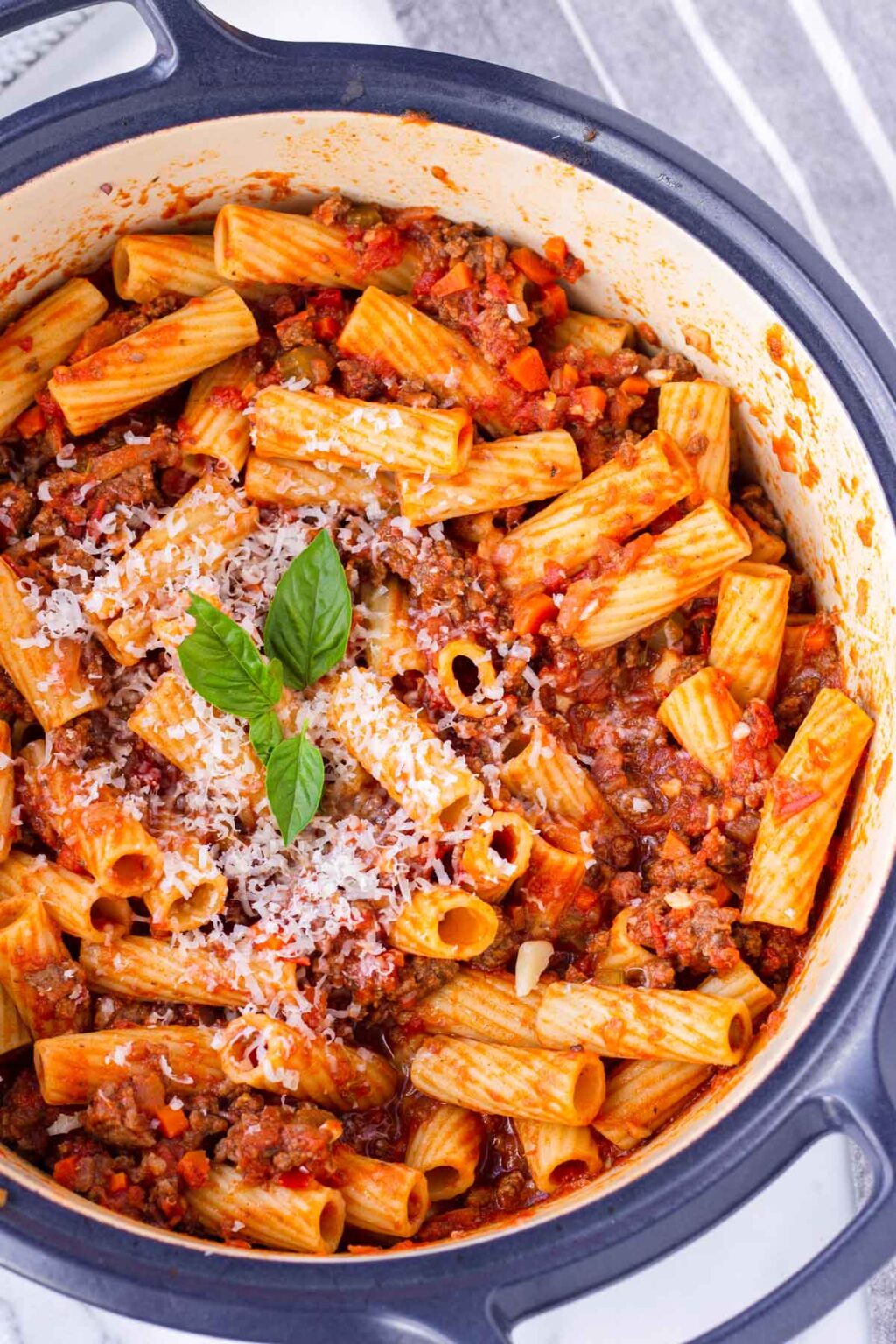 Hearty Rigatoni Bolognese - Cooking For My Soul
