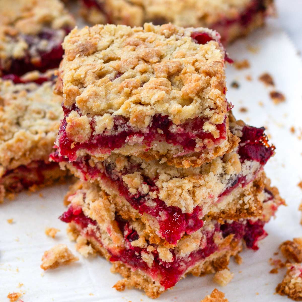 Cranberry Crumble Bars - Cooking For My Soul