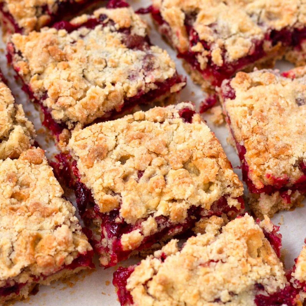 Cranberry Crumble Bars - Cooking For My Soul
