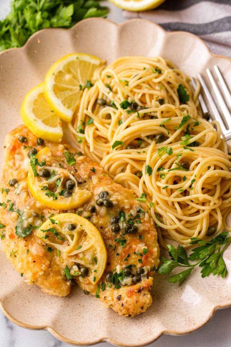Chicken Piccata Pasta - Cooking For My Soul
