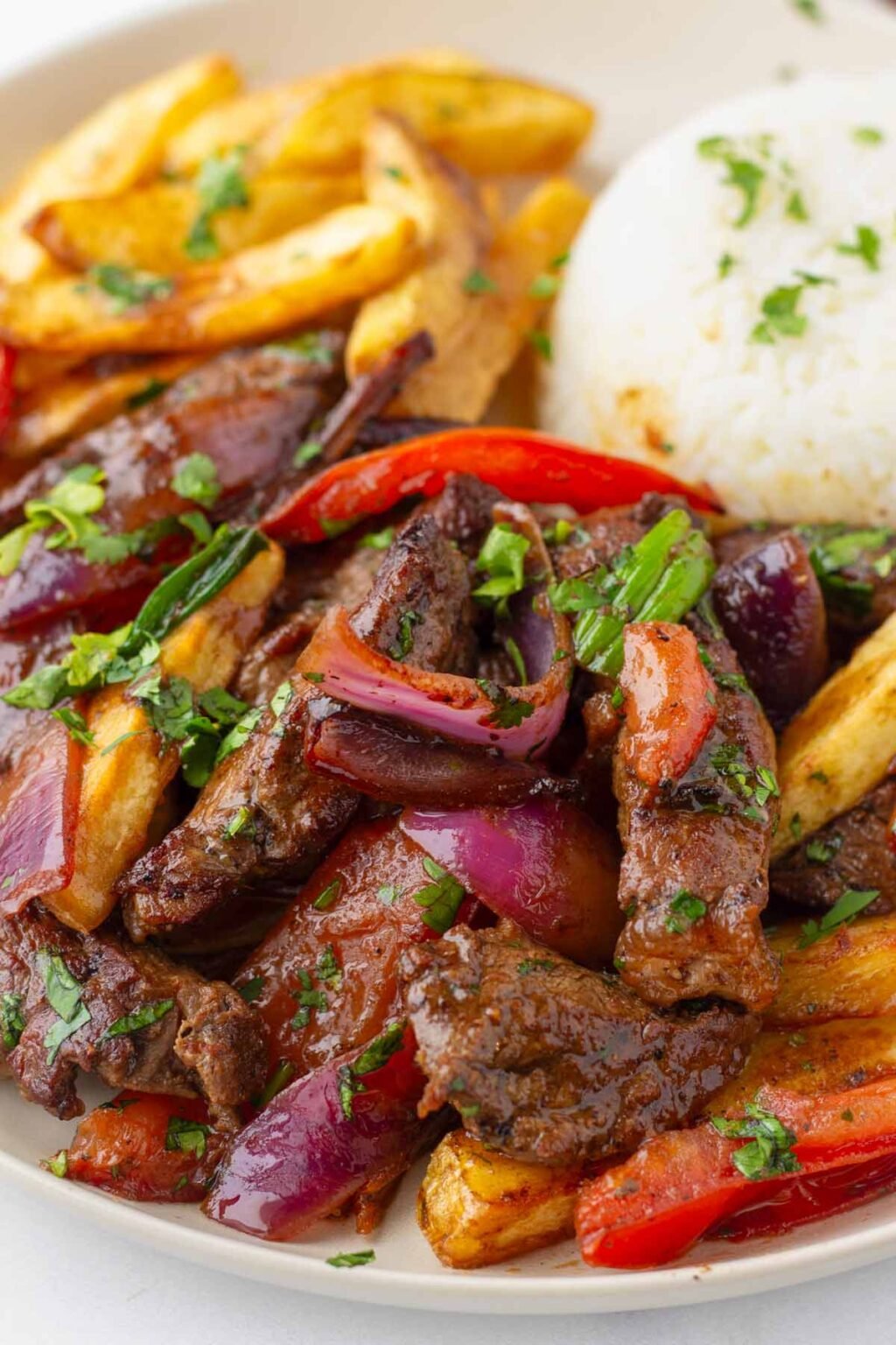 Lomo Saltado (Peruvian Beef Stir Fry) - Cooking For My Soul