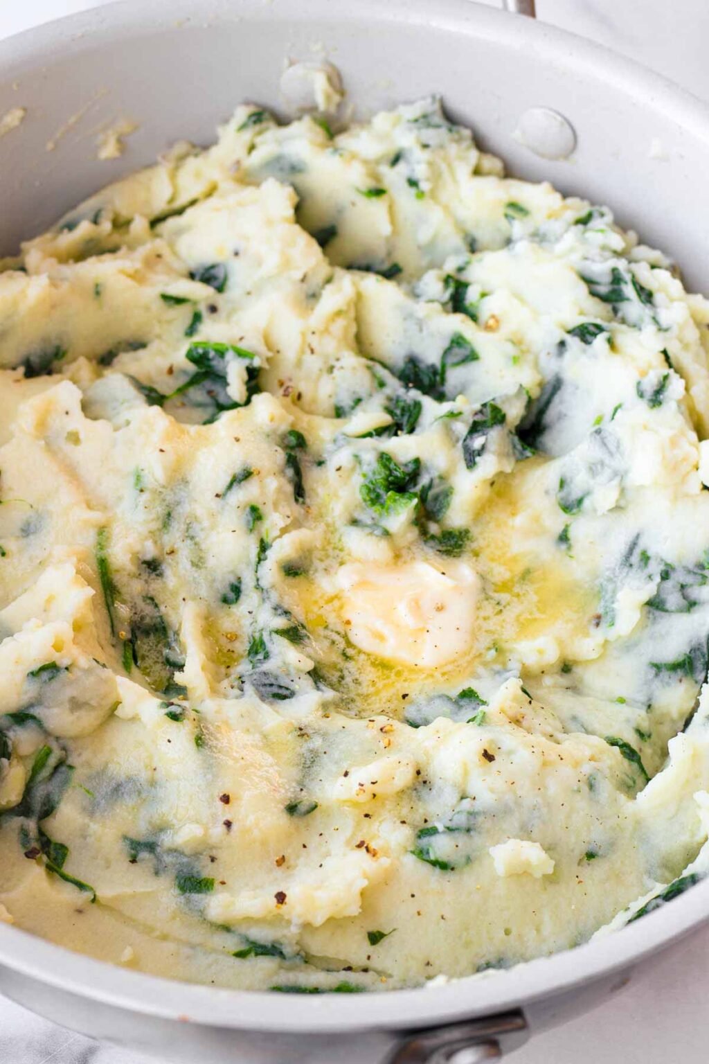 Spinach Mashed Potatoes - Cooking For My Soul