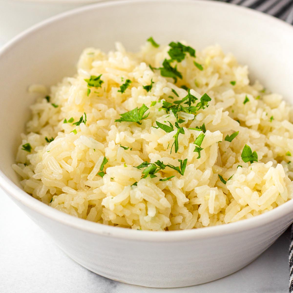 Garlic Butter Rice - Cooking For My Soul
