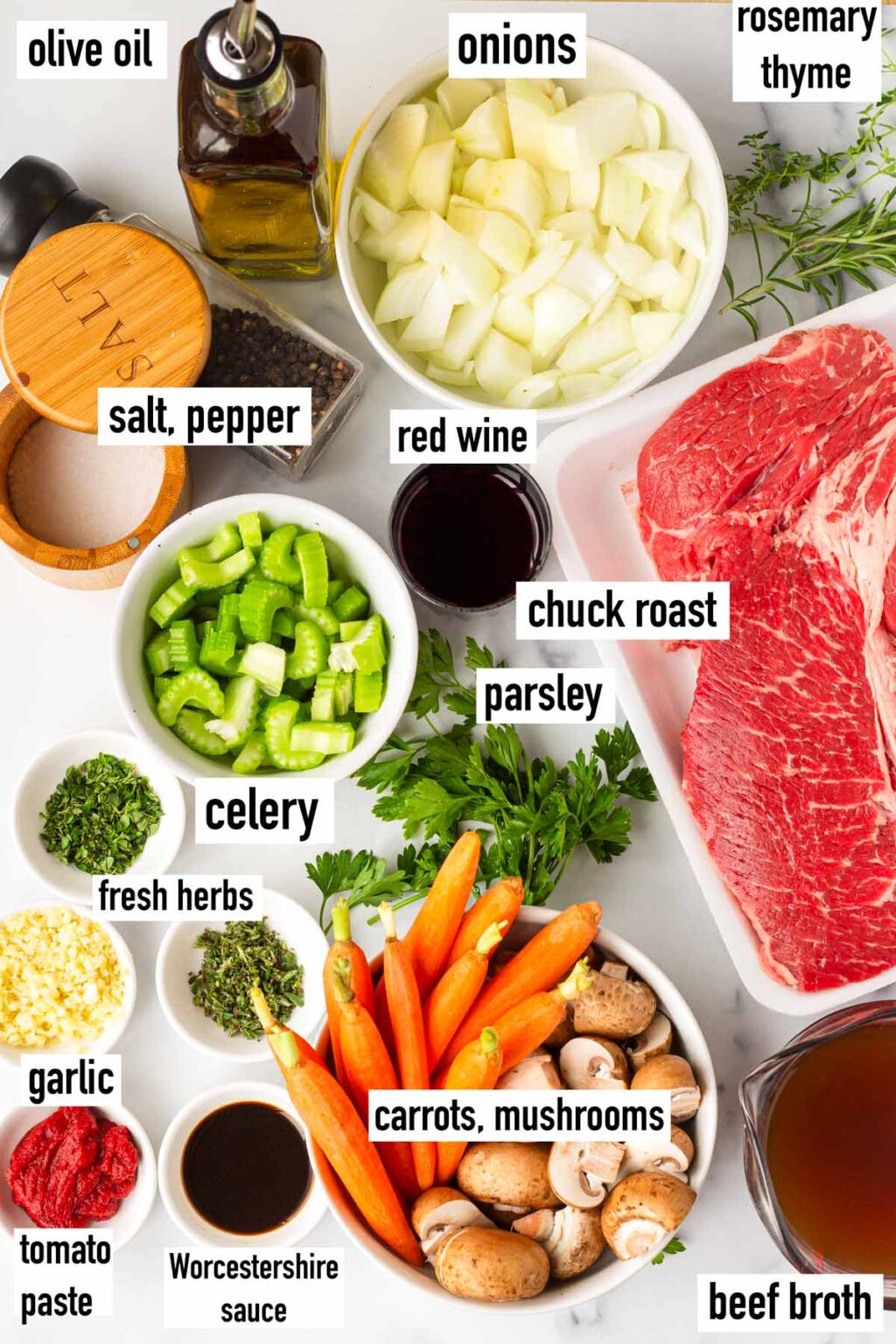 Red Wine Oven Braised Beef - Cooking For My Soul