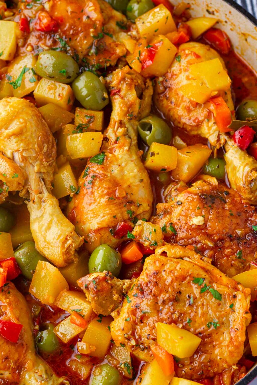 Spanish Chicken Stew - Cooking For My Soul