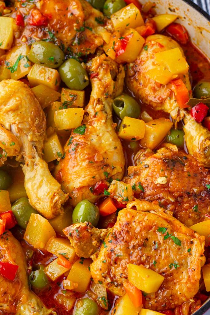 Spanish Chicken Stew - Cooking For My Soul
