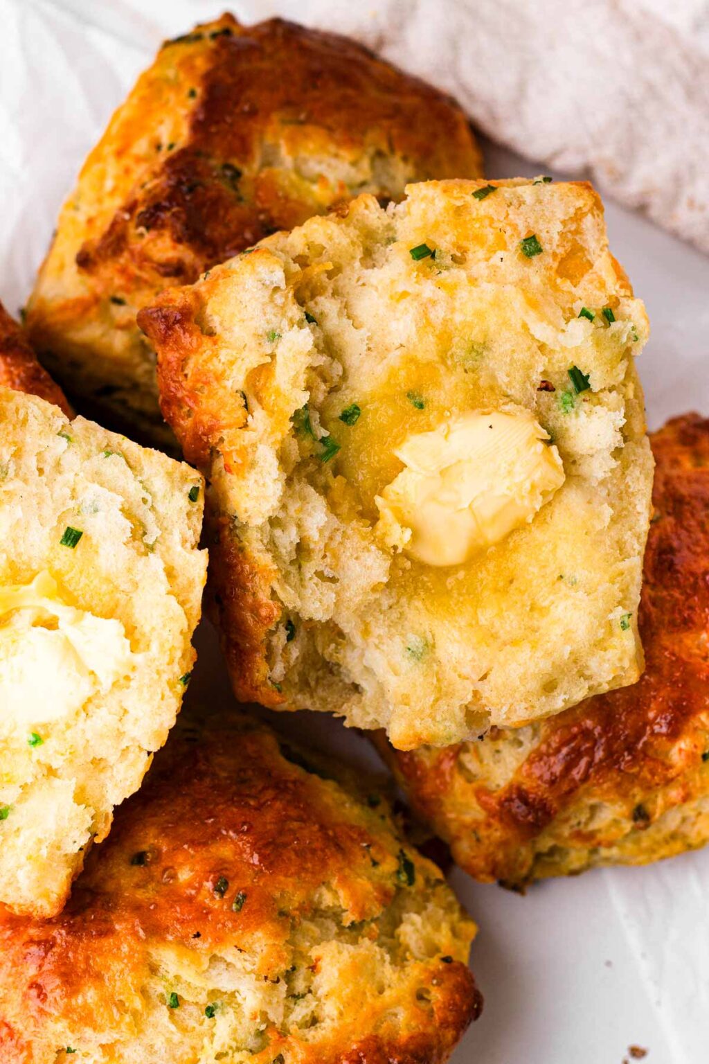 Cheddar Chive Biscuits - Cooking For My Soul