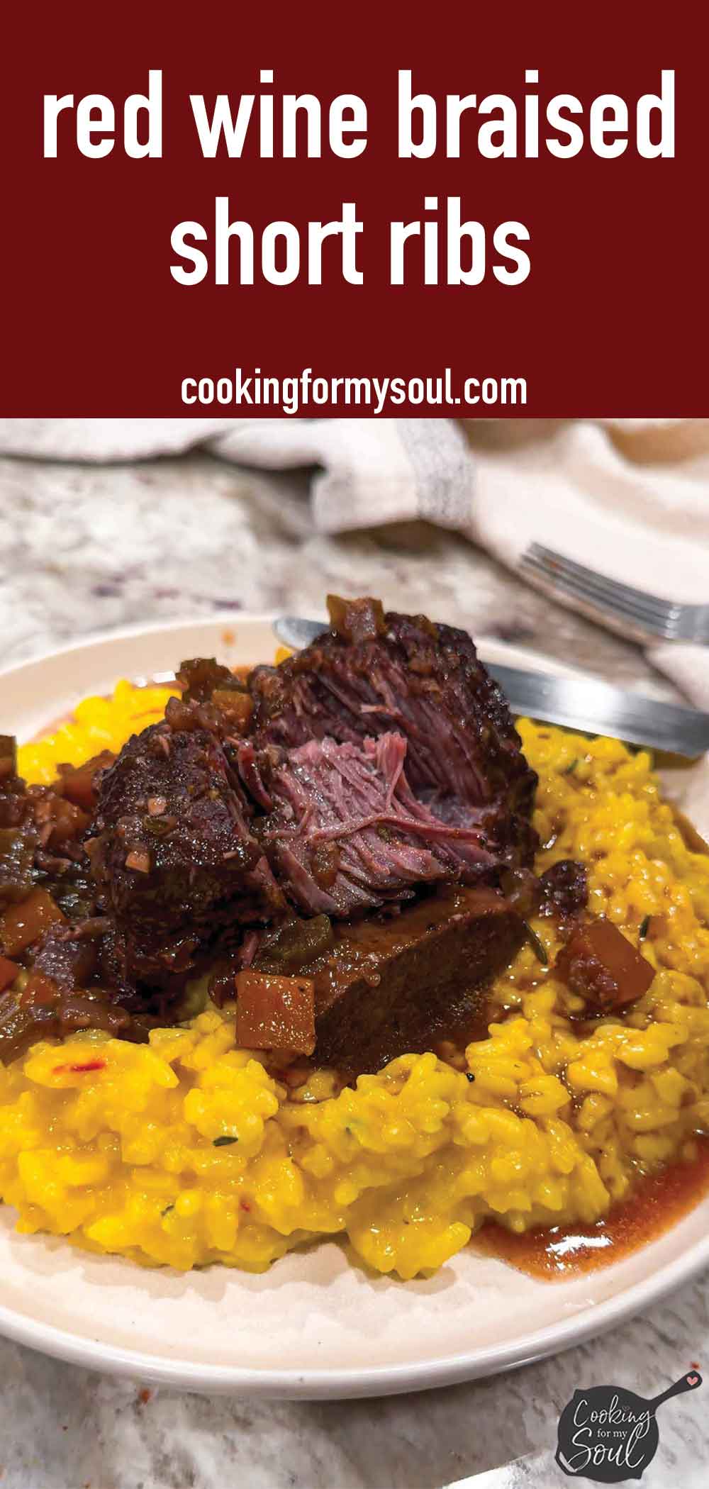 Red Wine Braised Short Ribs - Cooking For My Soul