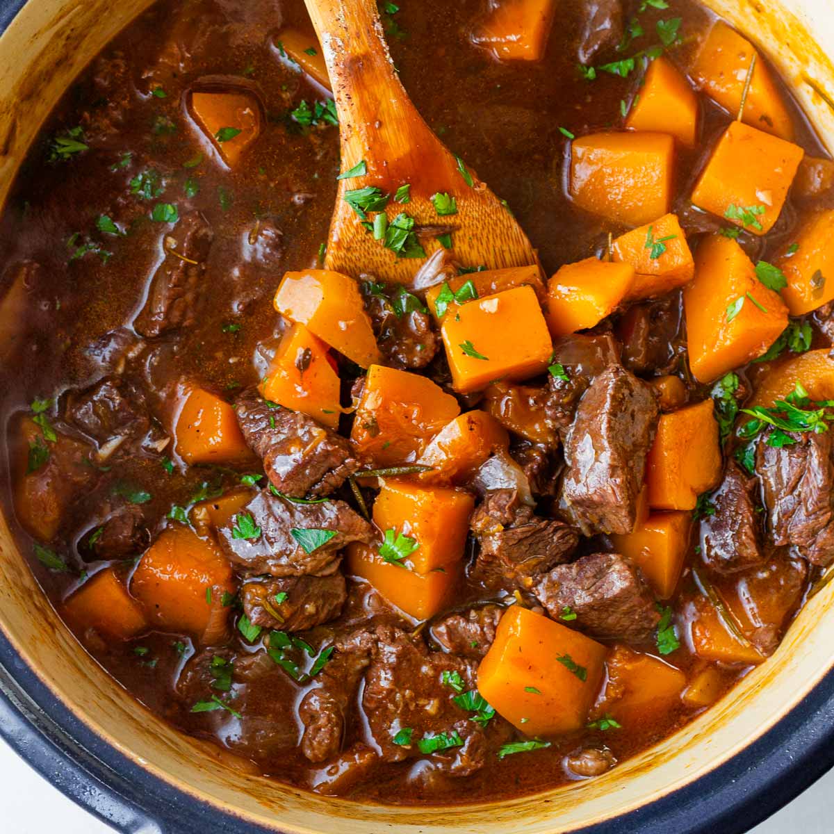 Butternut Squash Beef Stew - Cooking For My Soul