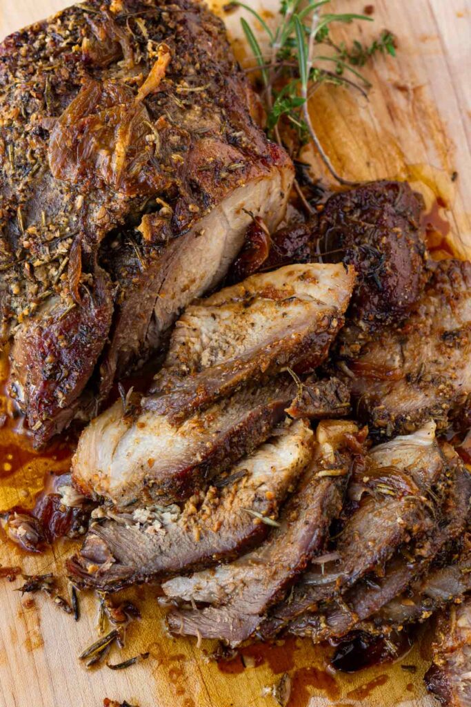 Garlic Herb Pork Shoulder Roast - Cooking For My Soul