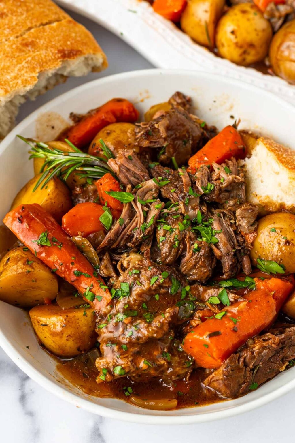 The Best Slow Cooker Pot Roast (Fall-Apart Tender!) - Cooking For My Soul
