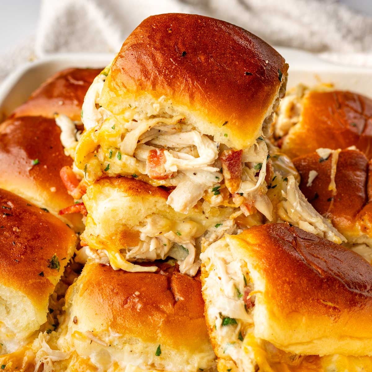 Chicken Bacon Ranch Sliders - Cooking For My Soul
